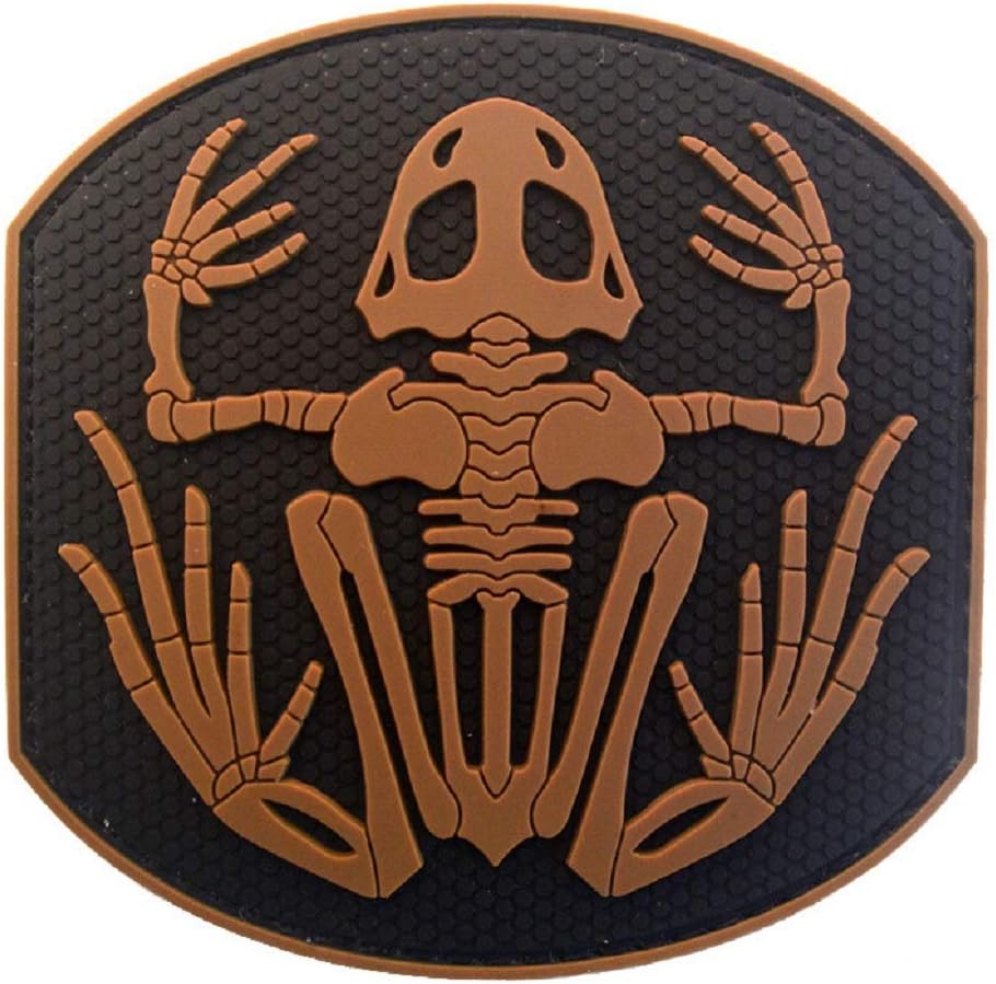 1Pcs Seal Team 6 Skeleton Frog Frogman 3D Military Patch PVC Badges ...