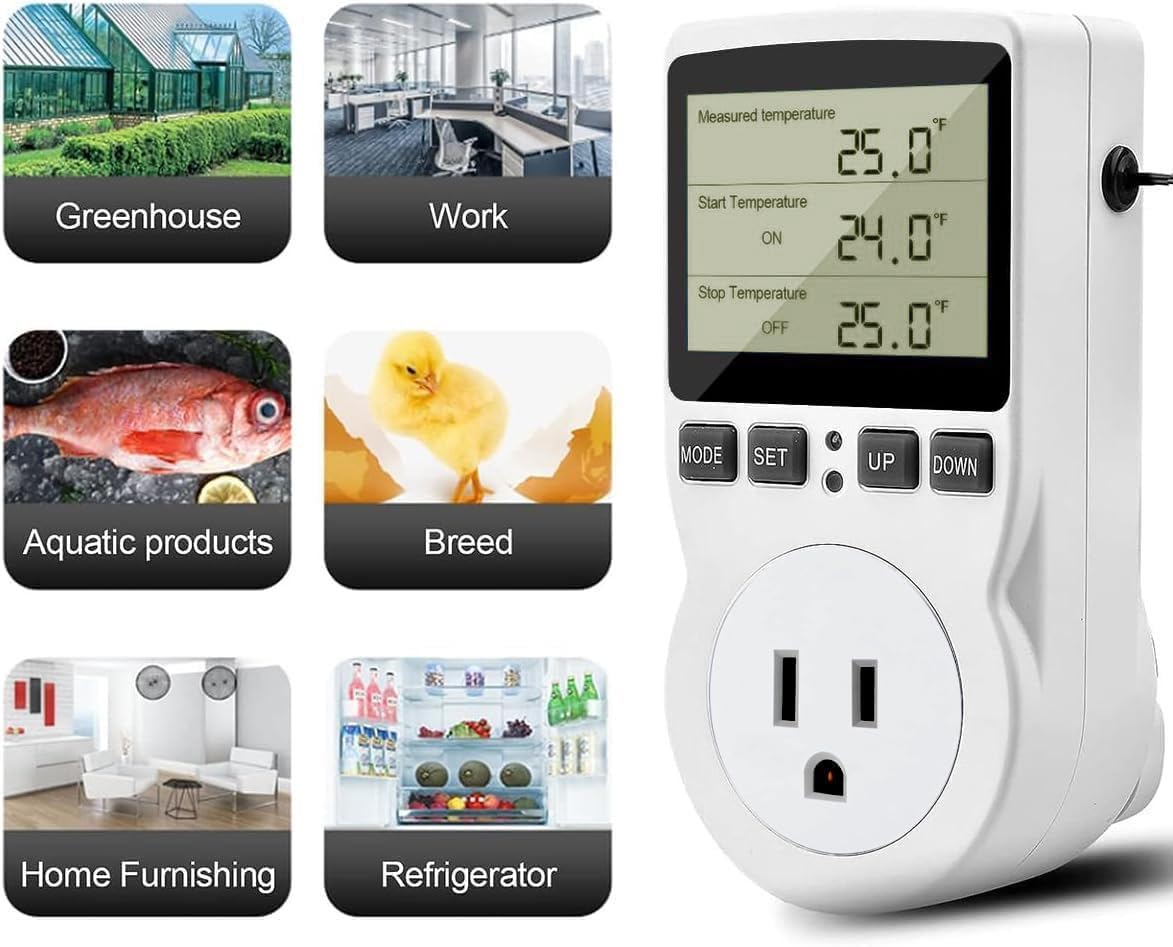 Snapklik Diymore Plug In Thermostat Temperature Controller