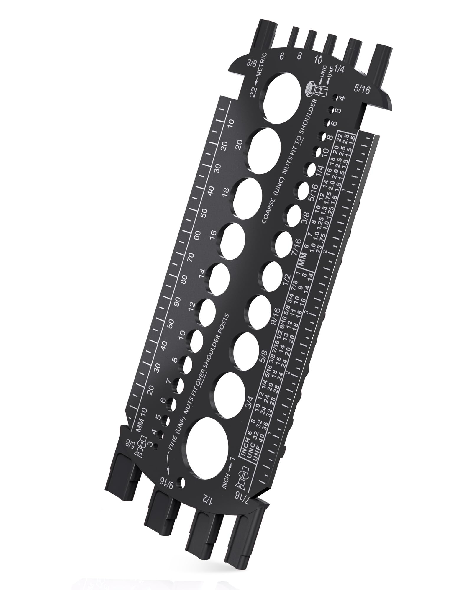 Bolt Gauge (Metric and SAE), Bolt Sizer for Quickly Sizing Nuts and ...