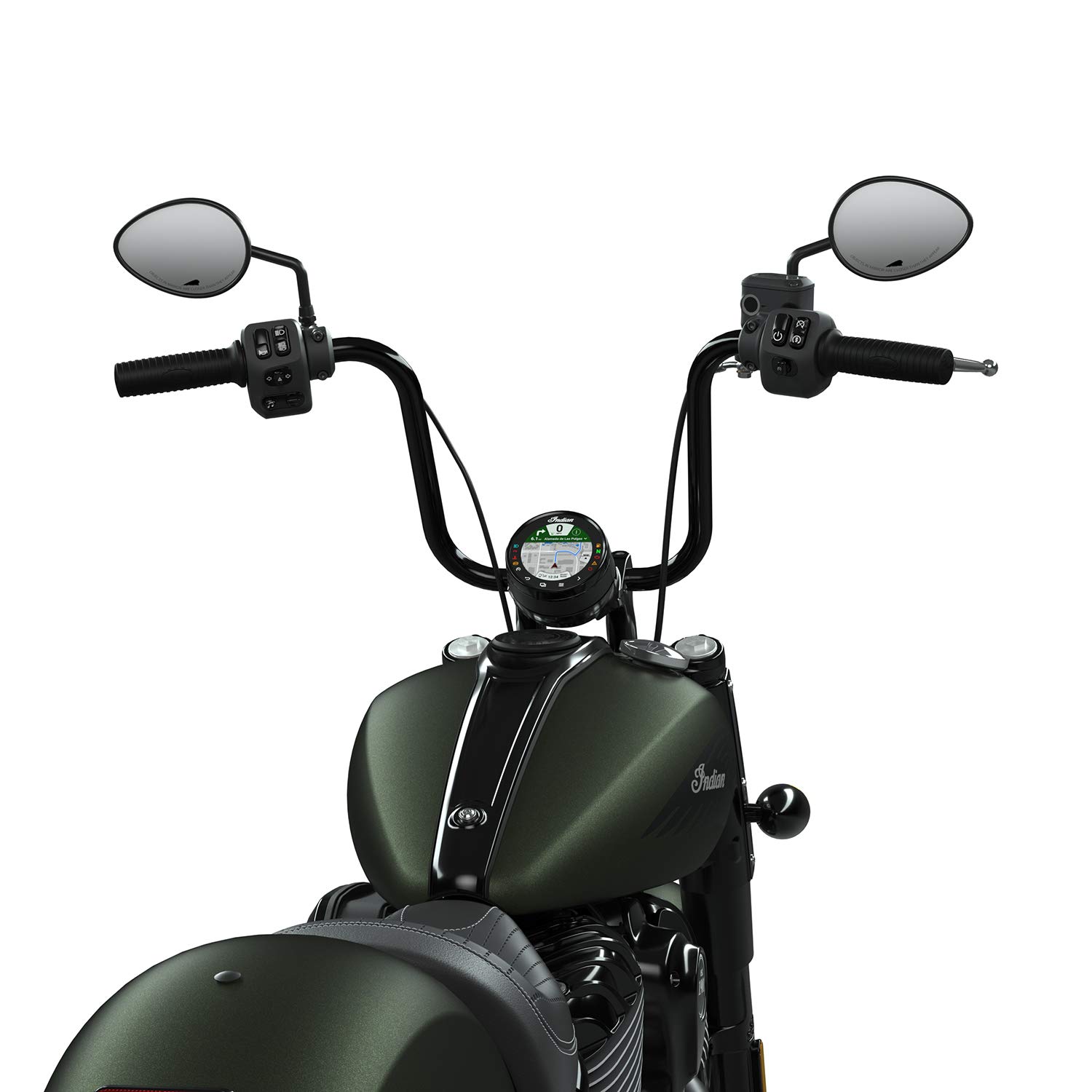 Bobber Motorcycle With Ape Hangers