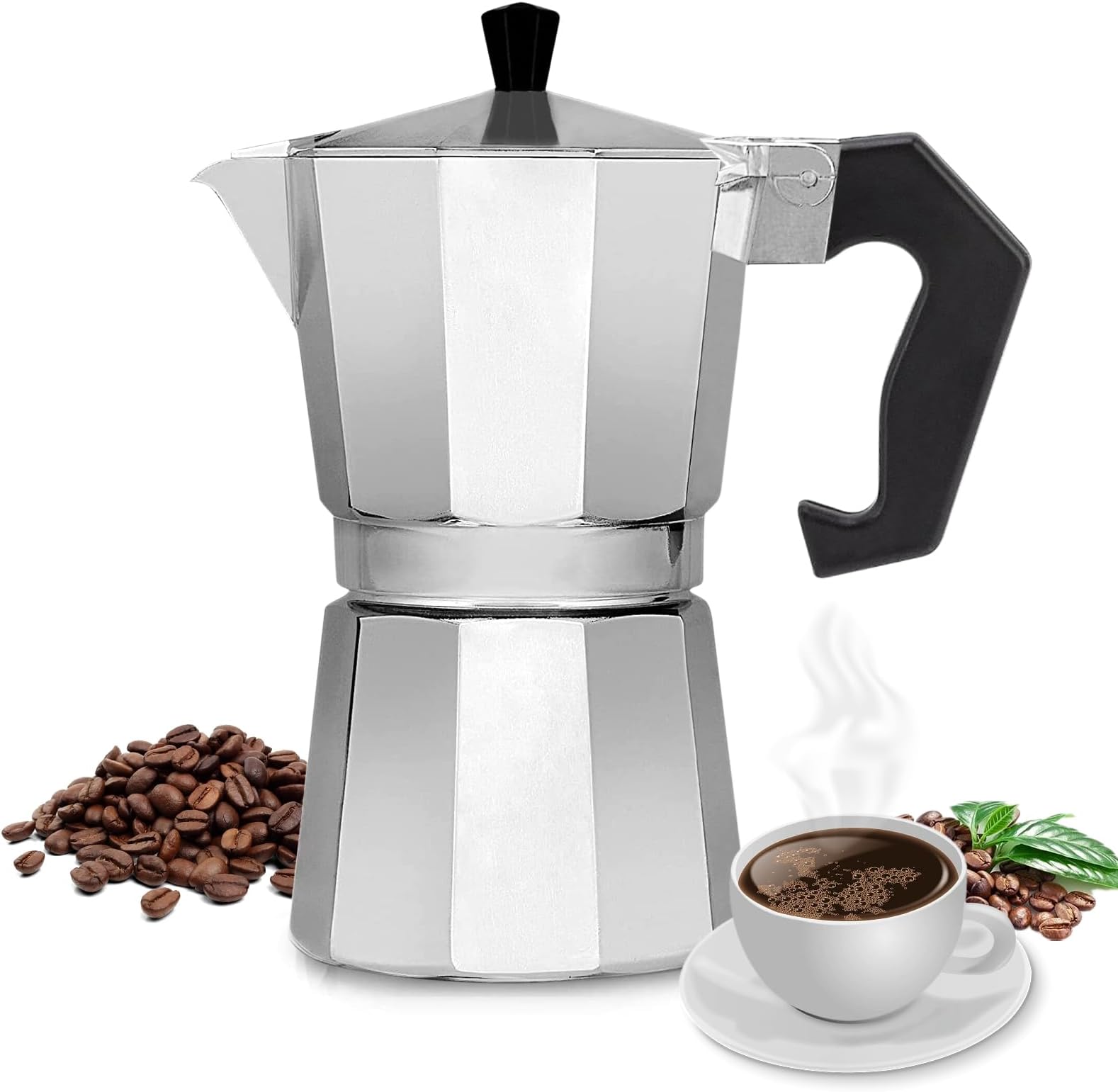 Cafetera Italiana Moka Espresso (150ML/3 tazas), Cafetera Espresso de ...