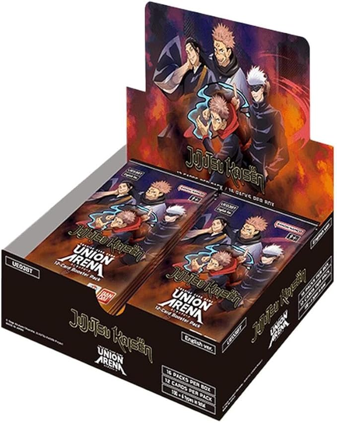 Amazon.com: Jujutsu Kaisen UE03BT Booster Box - 16 Packs, English TCG ...