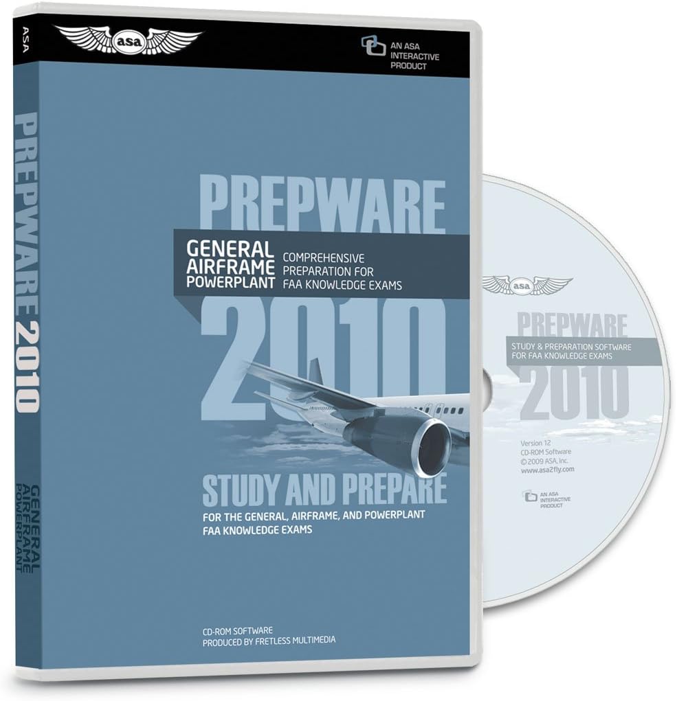 Amazon.com: ASA General Airframe & Powerplant Prepware TW-AMT : Electronics