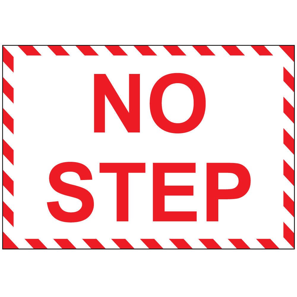 Do Not Step Safety Decals