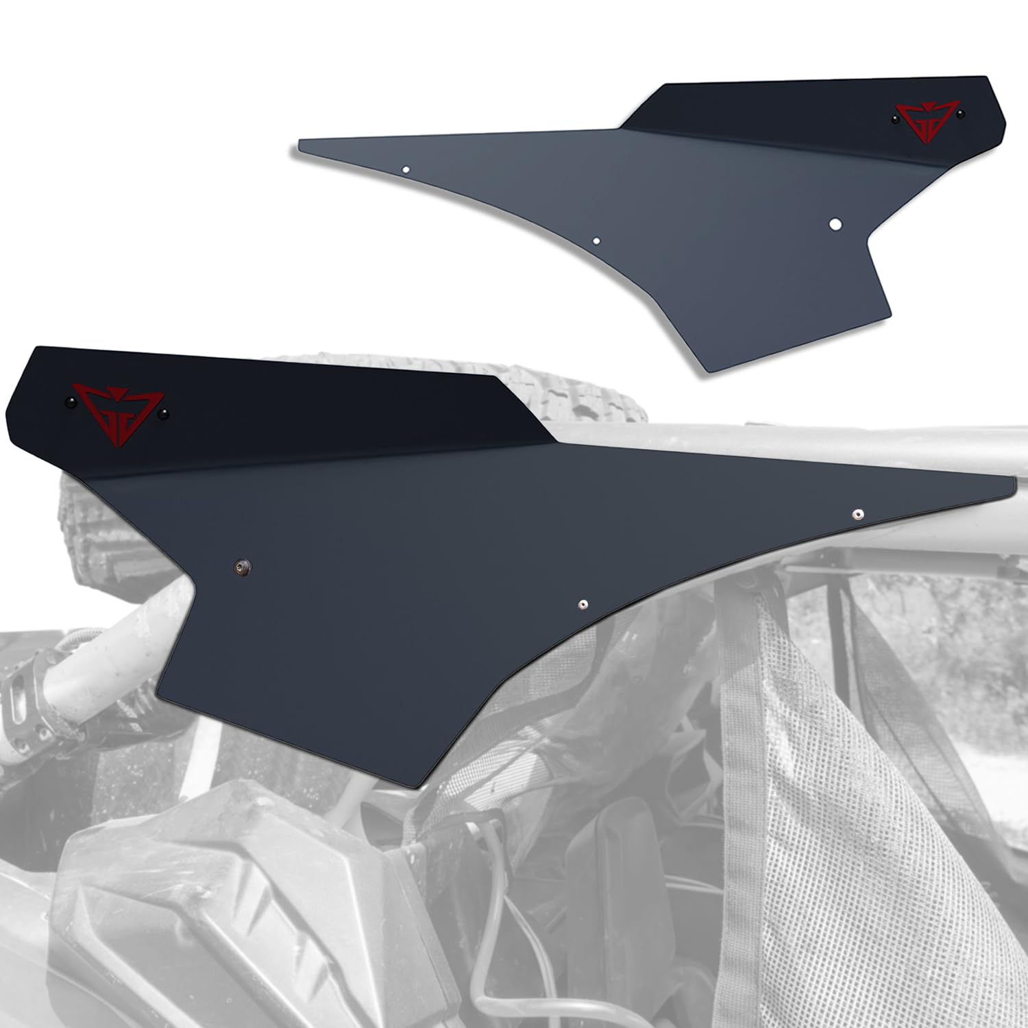 Amazon.com: GAM Can am Maverick X3 2017-23 Side Racing Number Plates ...