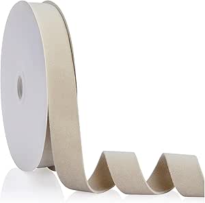 Amazon.com: Camel Velvet Ribbon Double Faced 1 inch Continuous 20 Yards ...