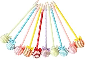 Amazon.com : Operitacx 10pcs Lollipop Ballpoint Pen Candy Click Pens ...