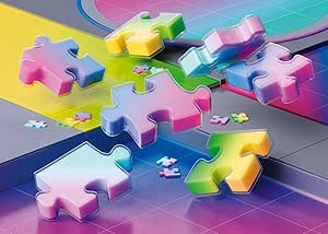 Amazon.com: Ravensburger Karen Puzzles Gradient Cascade 1027 Piece Meta ...
