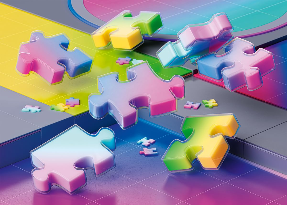 Amazon.com: Ravensburger Karen Puzzles Gradient Cascade 1027 Piece Meta ...