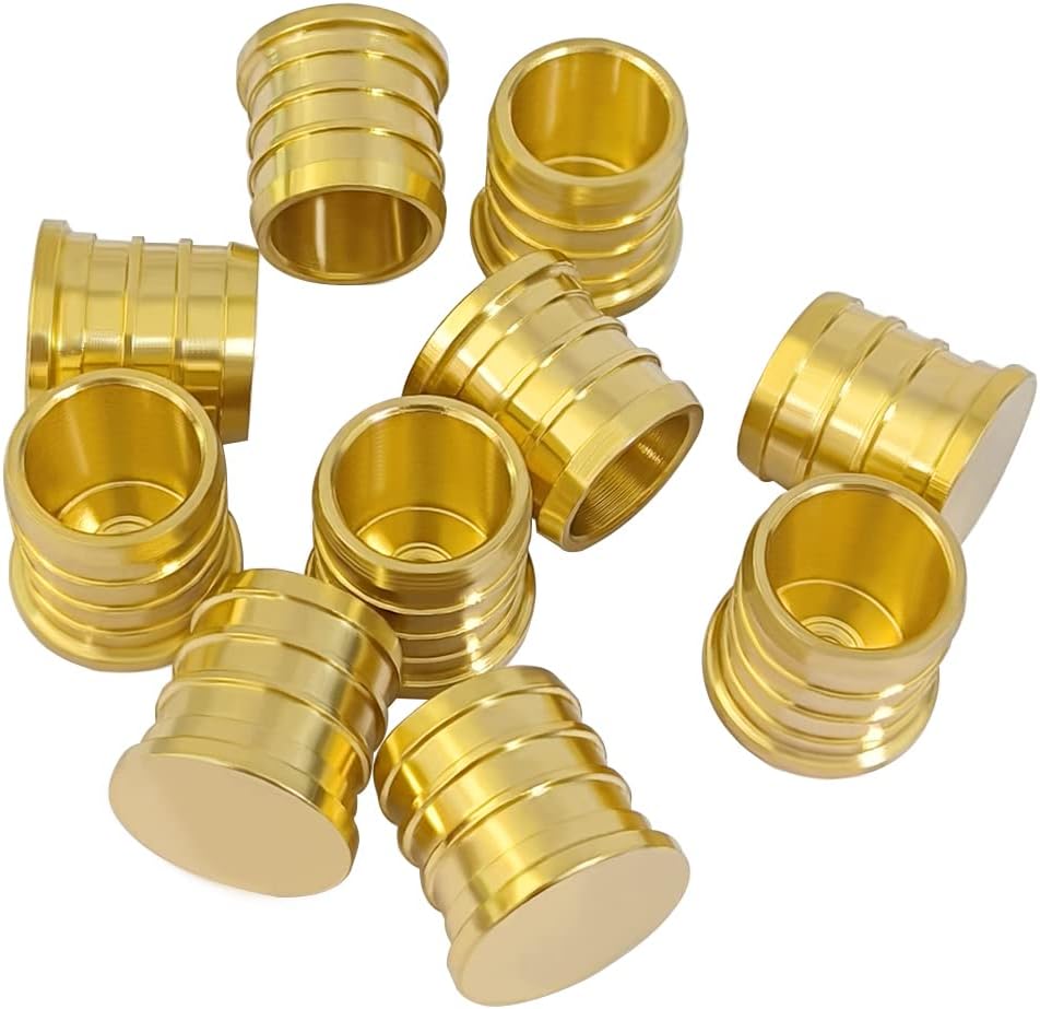 Amazon.com: Hooshing 10PCS 3/4 inch Pex Barb Plug End Cap Brass Crimp ...