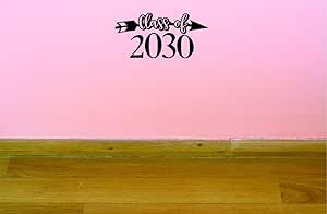 Amazon.com: Decals Class of 2030 Wall Art Size 10 Inches X 20 Inches 22 ...