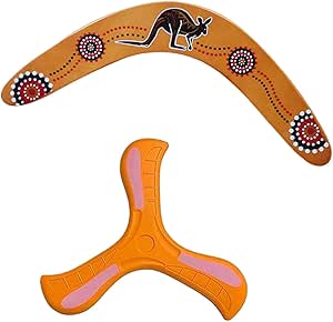 2 PCS Boomerang, Boomerang for Kids, Easy to Throw Flying Ring V Shaped ...