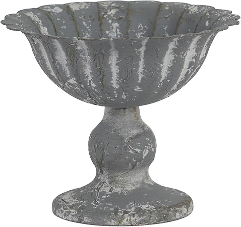 Amazon.com: Synovana Iron Flower Pot, Rustic Galvanized Metal Vase ...