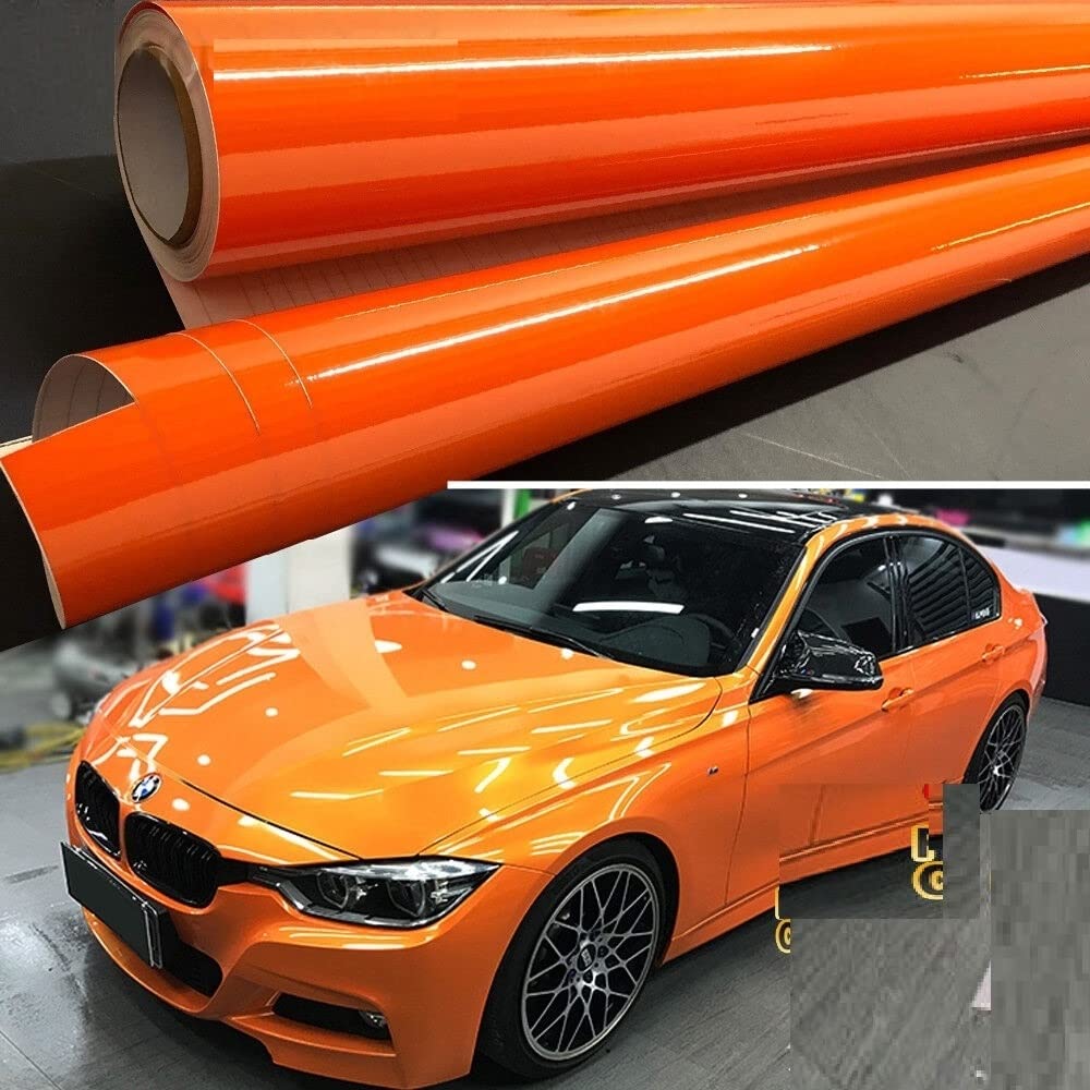SUNBIRD Orange Vinyl Wrap Vinyl Car Wrap Sticker Decal Roll Car Bike ...