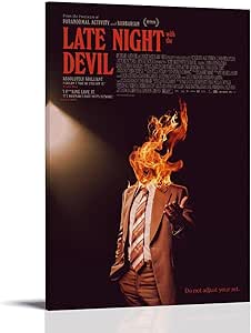 Amazon.com: jongi Horror Movie Late Night with The Devil Movie Poster ...