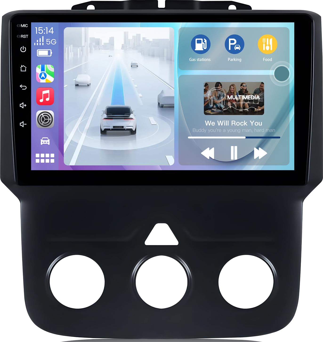 Amazon.com: Car Radio for Dodge Ram 2013-2018 1500 2500 3500: [8Core 4 ...