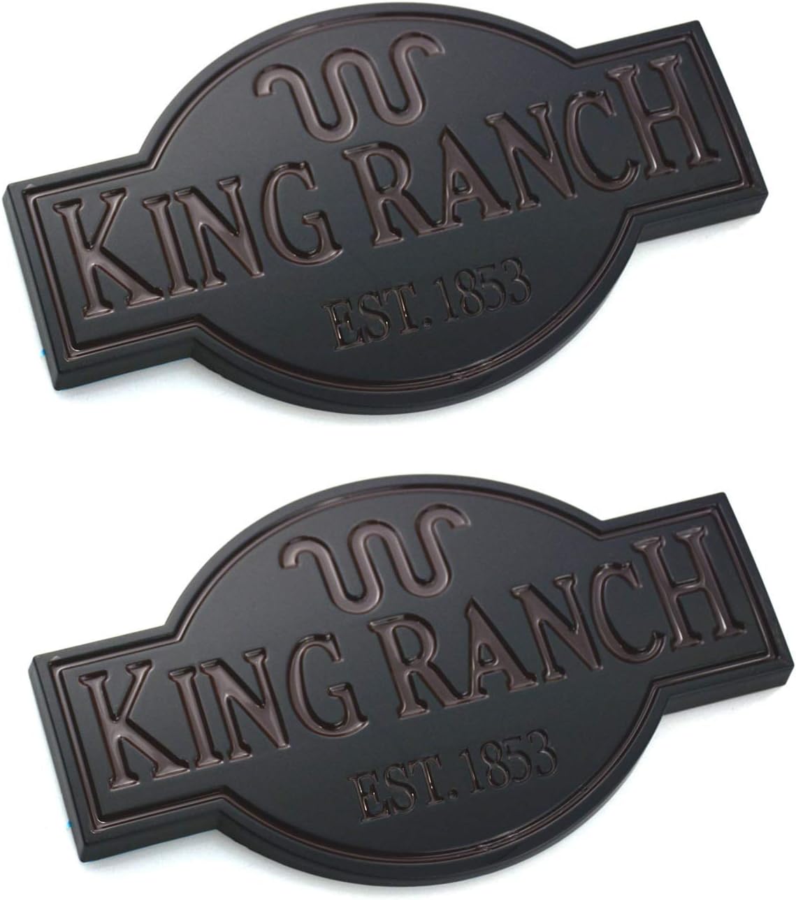 Amazon.com: 2pcs King Ranch Emblems, Badges 3D Nameplate 5.63 inch ...