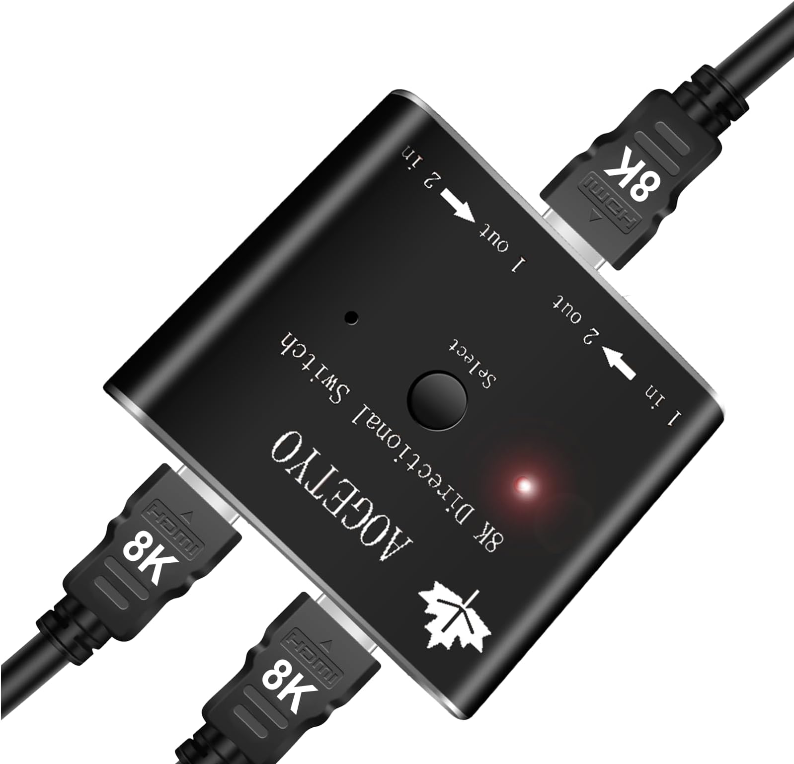 Amazon.com: 8K HDMI Splitter,2 in 1 Out/ 1 in 2 Out HDMI Switch,Gold ...