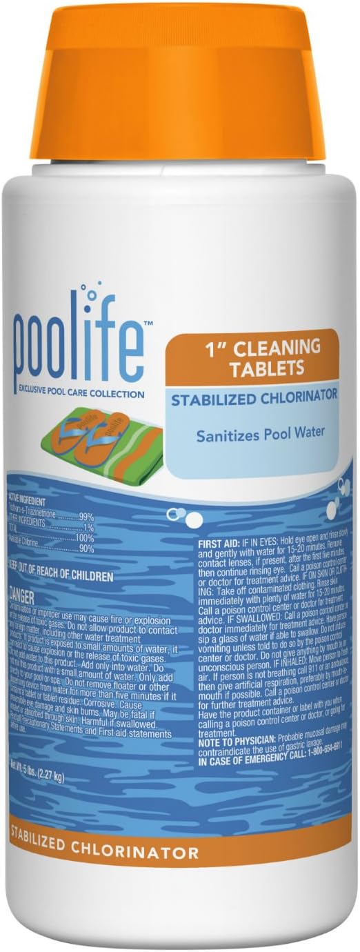Amazon.com : Poolife Cleaning Tablets 5lbs : Patio, Lawn & Garden