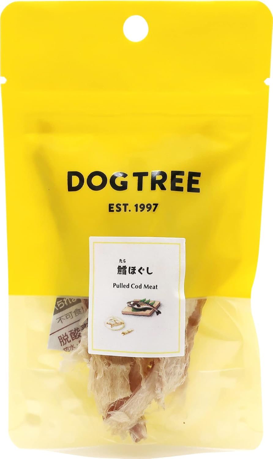 Amazon.co.jp: 犬のおやつ 国産 無添加 ドッグツリー 鱈（たら）ほぐし Sサイズ 10g 魚 DOGTREE dogtree 犬 おやつ : ペット用品