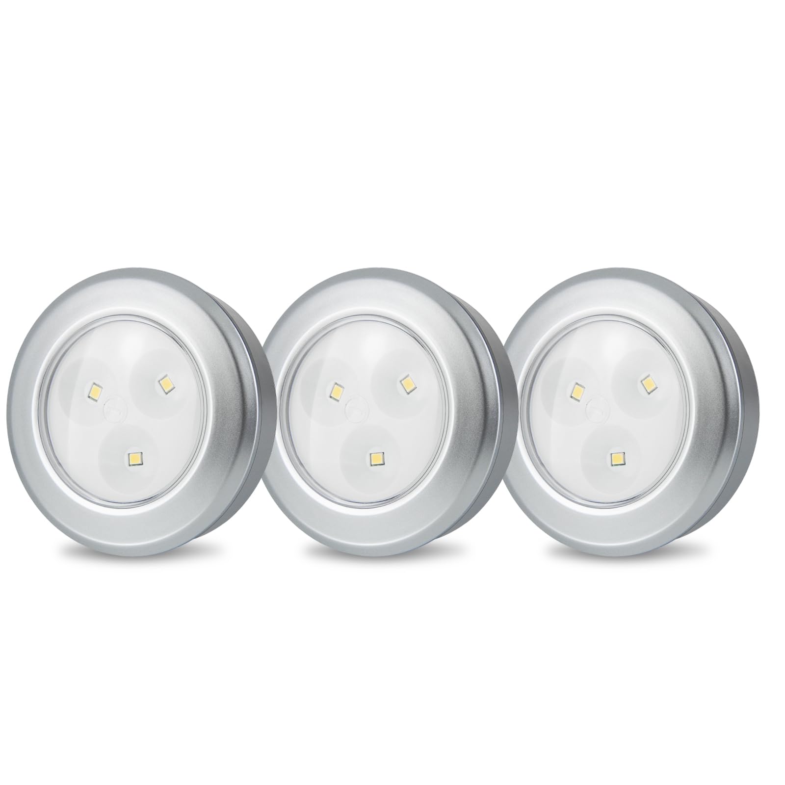 LUXSWAY Puck Light, LED Tap Light Push Lights, Battery Operated Stick ...