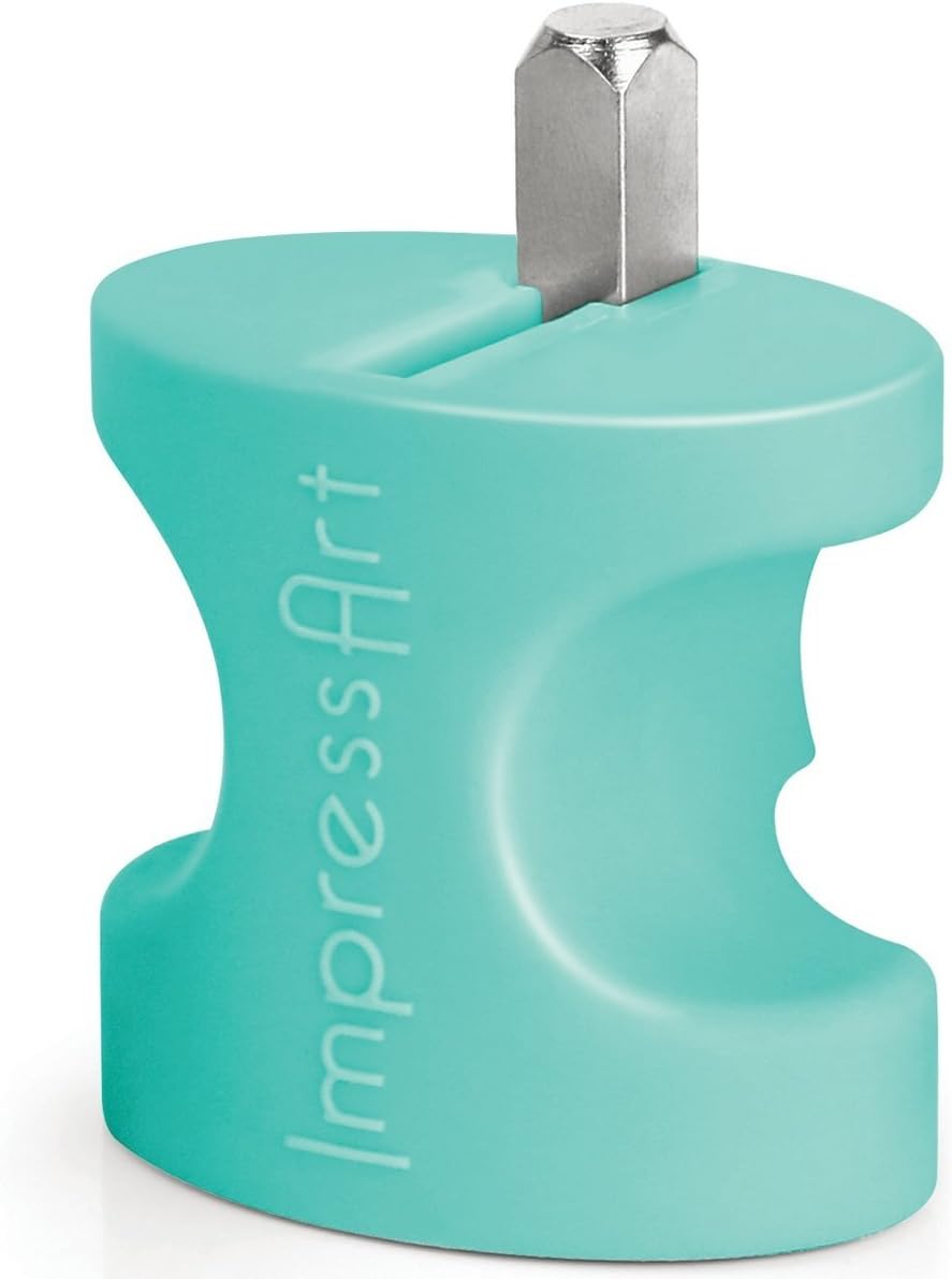 ImpressArt - Simple Strike Metal Stamping Jig, Easy-Grip Stamp Holder ...