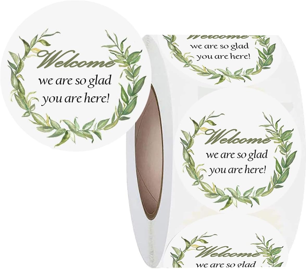 Amazon.com: Top label Welcome Stickers,2 Inch Wedding, Bridal Shower ...