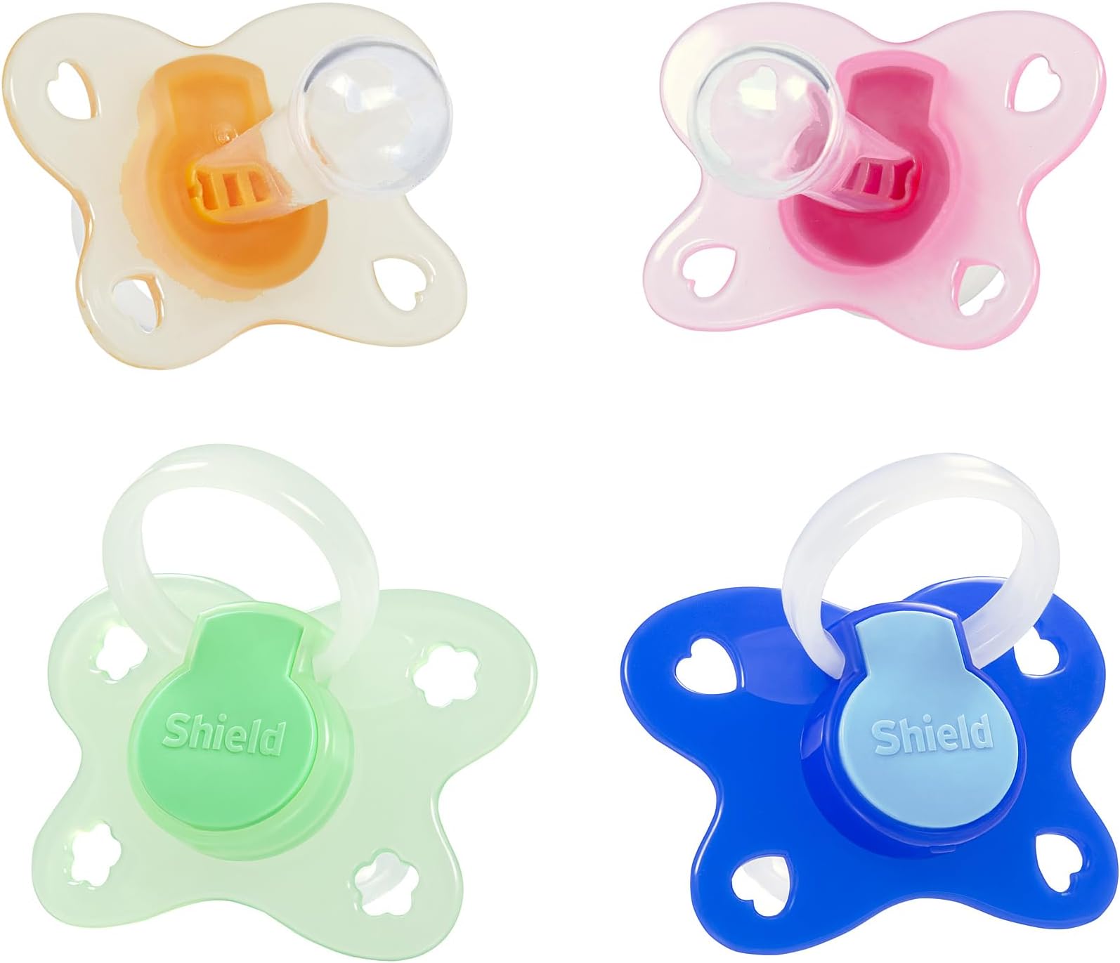 Amazon.com : S Shield Baby Glowing in The Dark Soother/Pacifier – 6 ...