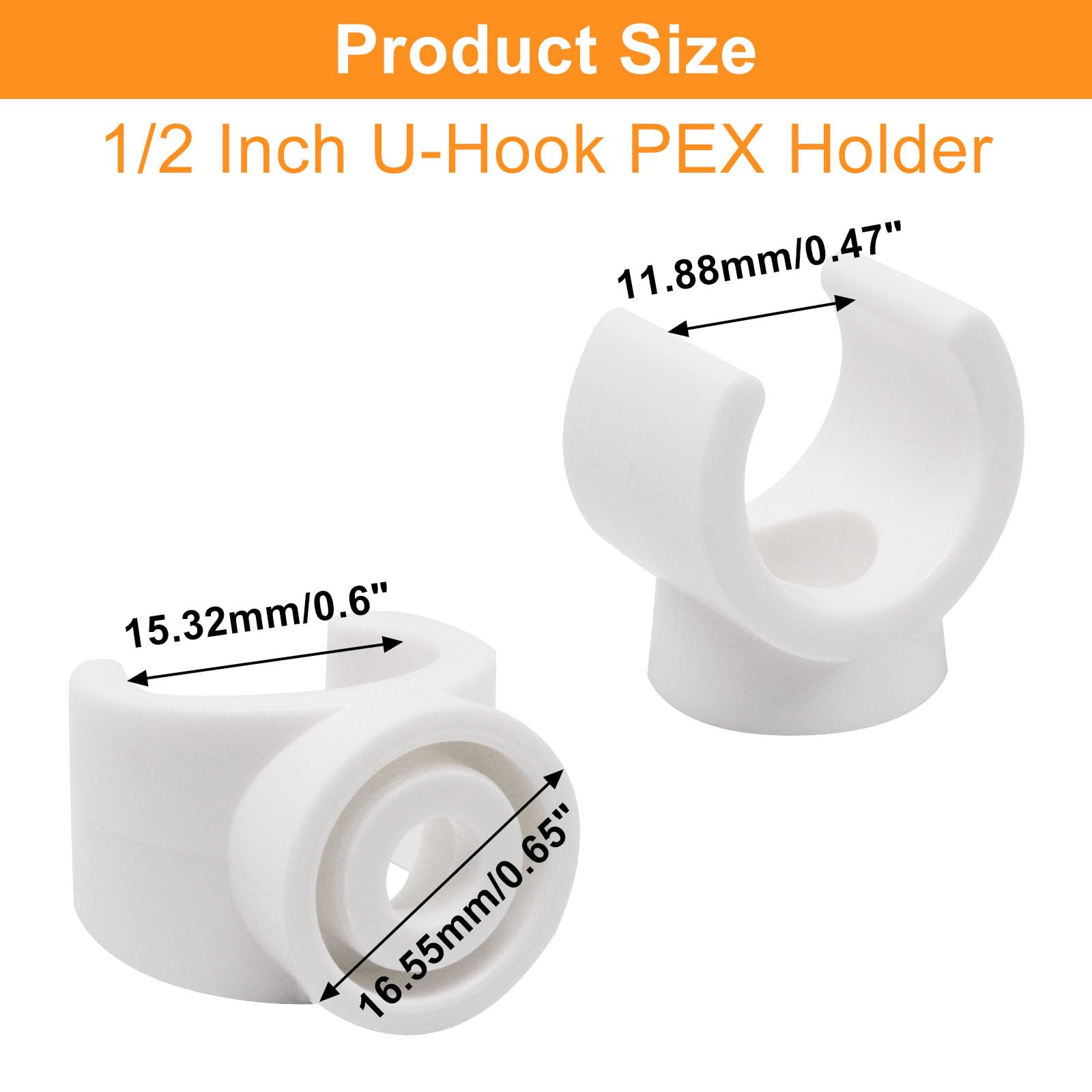 Snapklik.com : S SYDIEN 1/2 Inch PEX Clips Pipe Clamp 16 Mm Pipe ...