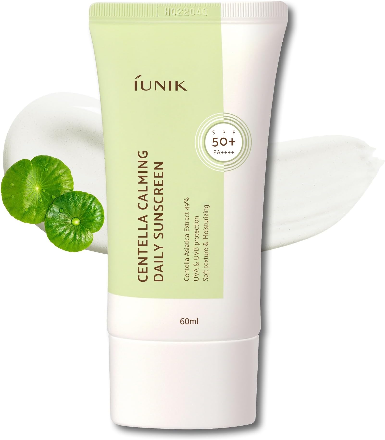 Amazon.com: IUNIK Centella Calming Moisture Daily Sunscreen SPF 50+ PA ...