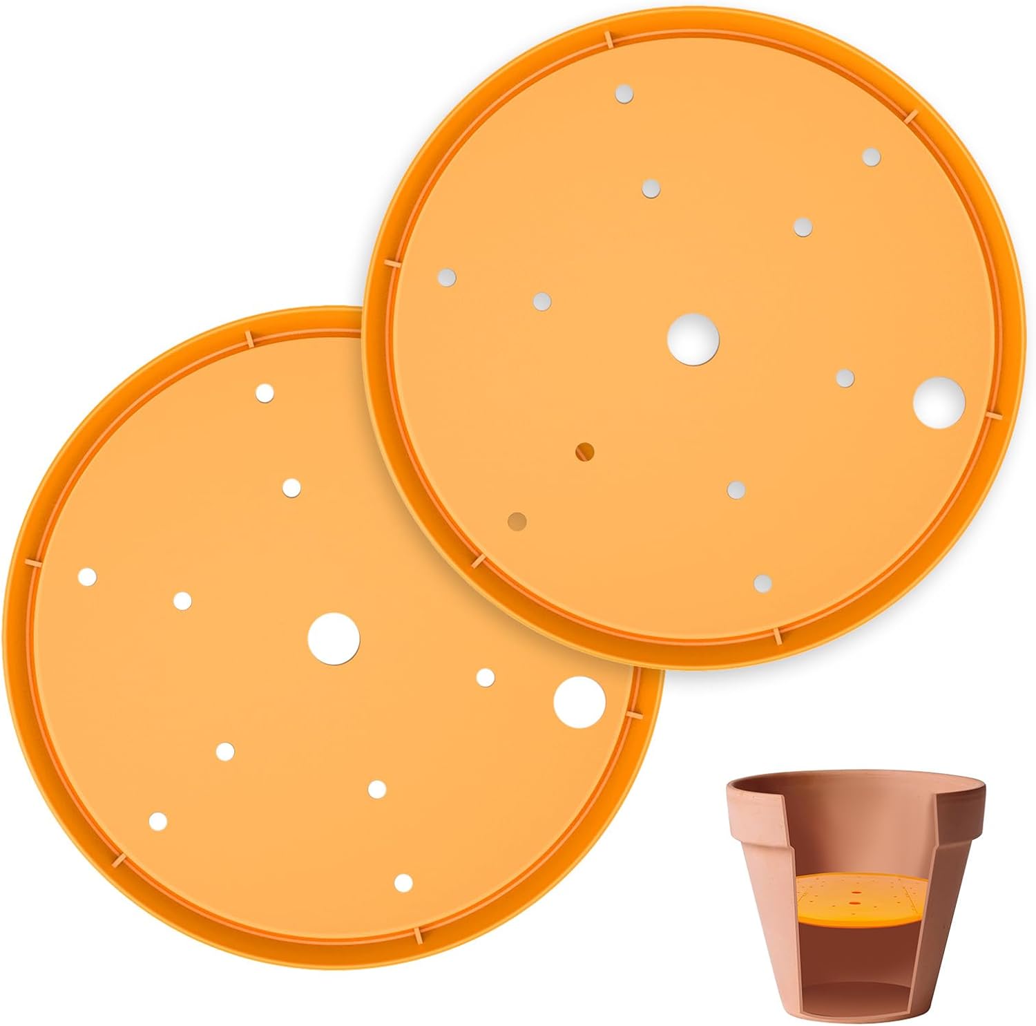 Amazon.com : Lettry 2Pcs Planter Inserts for Large Pots, 10" Round ...