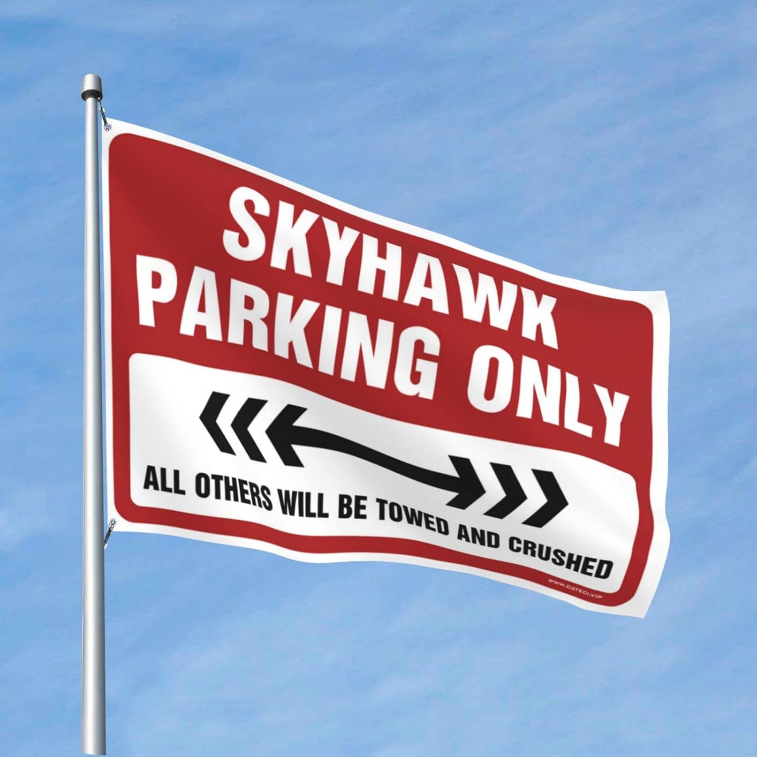 Amazon.com : Country Boy Flags Skyhawk Parking Only Flag Men Cave Decor ...