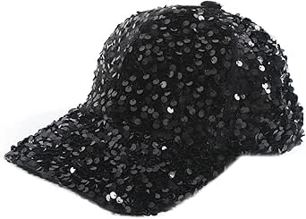 Eilova Orityle Shiny Sequin Baseball Cap for Women Girls Glitter Bling ...