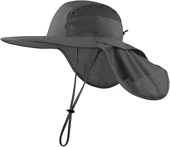 Amazon.com: Zylioo Oversize XXL Mens Sun Hat with Neck Flap,XL Wide ...