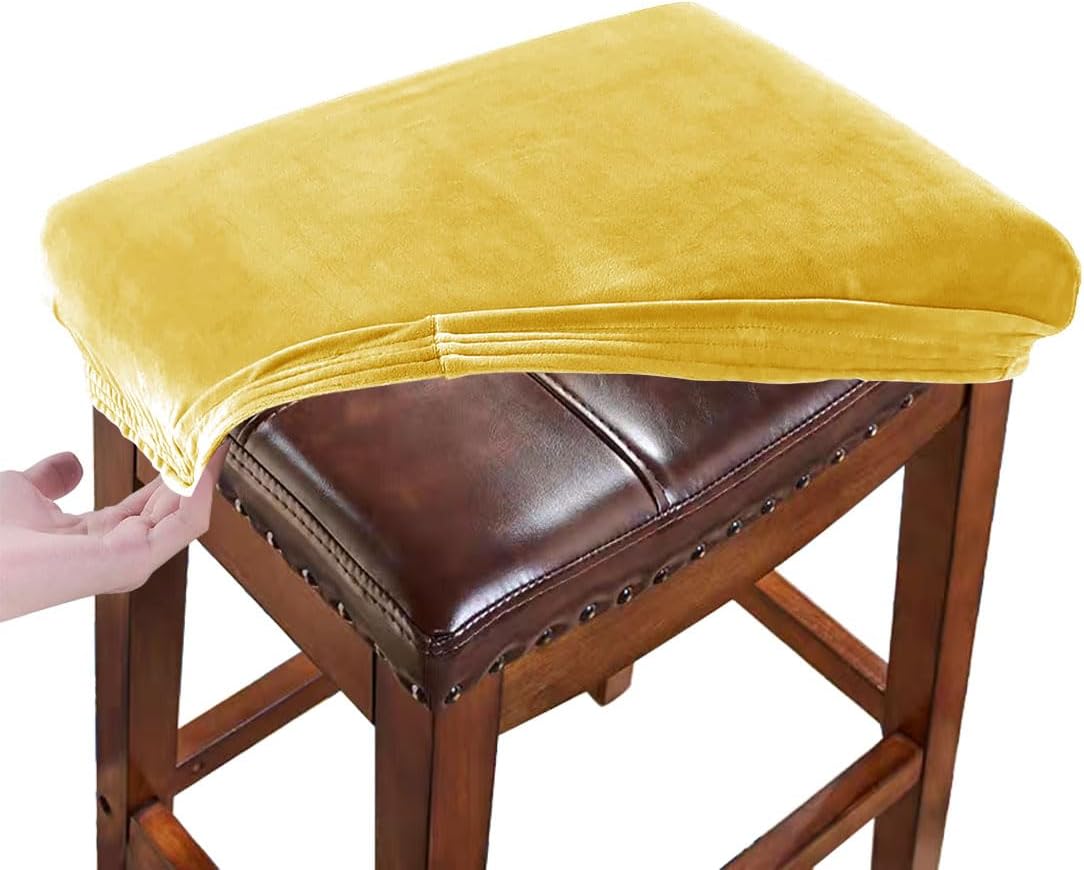 Amazon.com: RHYII Stool Covers Rectangular Velvet Set of 2, Vanity ...