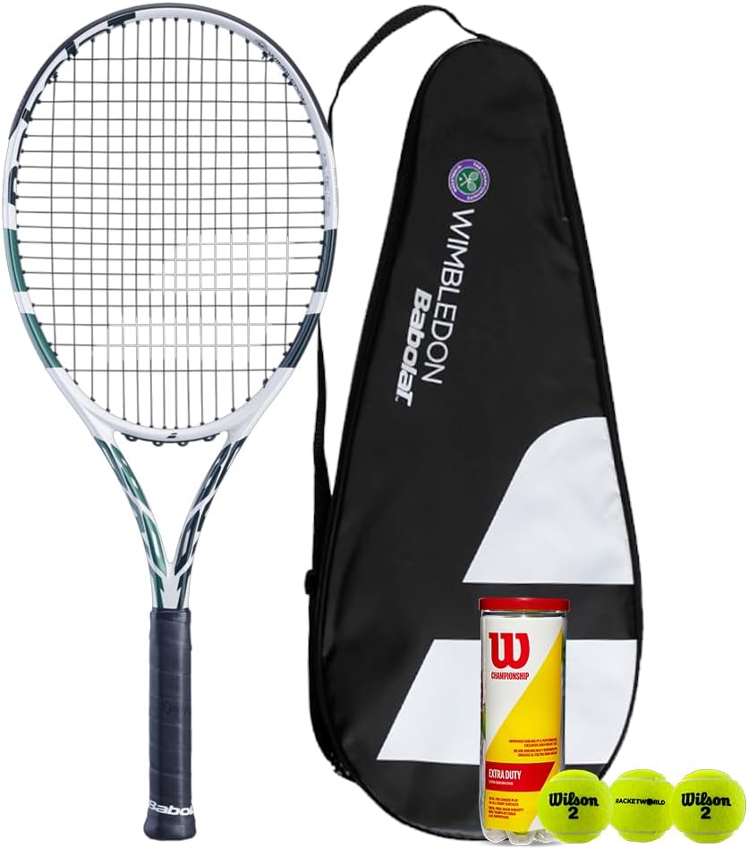 Babolat Boost Drive Wimbledon Tennis Racket including Full Cover and 3 ...