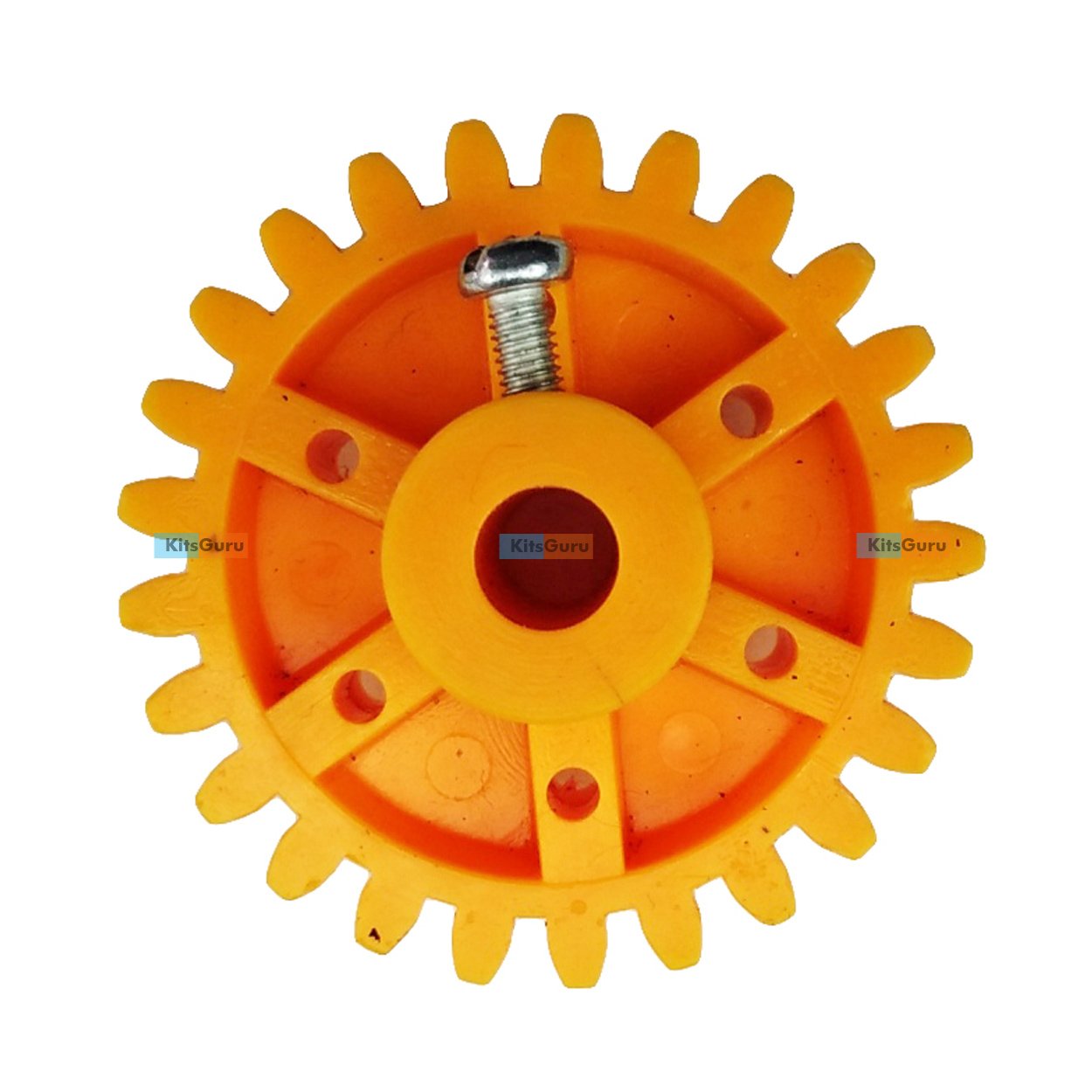 Thick Plastic Spur Gear - 25 Teeth - 40mm Dia - 12mm Width - 6mm Centre ...