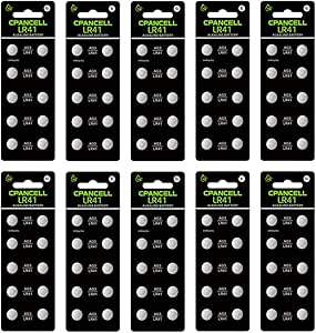 Amazon.com: 100 Pack LR41 Batteries, AG3 L736 392 384 192 SR41SW 3 V384 V392 D384 D392 280-13 ...