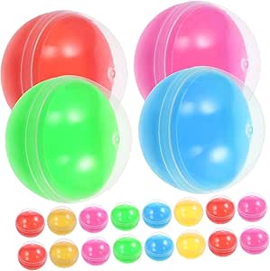 Amazon.com: ERINGOGO 50pcs Fillable Sphere Capsules Prize Capsules ...
