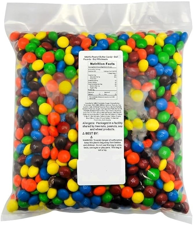 Amazon.com : M&M Milk Chocolate Candy - Bulk Chocolate Candy Delicious ...