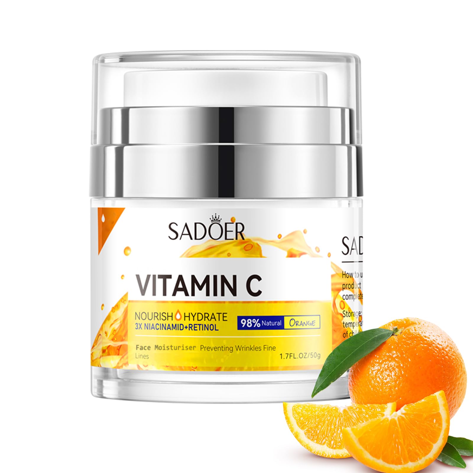Vitamin C Face Cream With Niacinamid,Retinol, Brightening Face ...