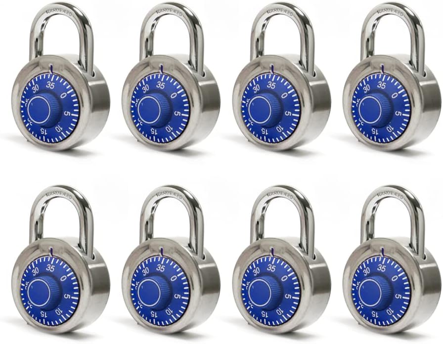 Standard Dial Combination Lock, 2 in. Wide, with Different Combinations ...