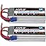 HRB 2Packs 6S 3300mAh 22.2V 60C LiPo Battery Pack with XT60 Plug for RC Car Boat Truck Heli ...
