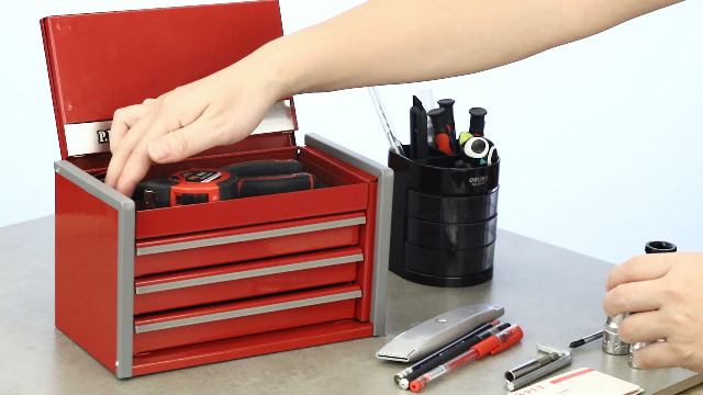 Watch P.I.T. Portable 3 Drawer Steel Tool Box on Amazon Live