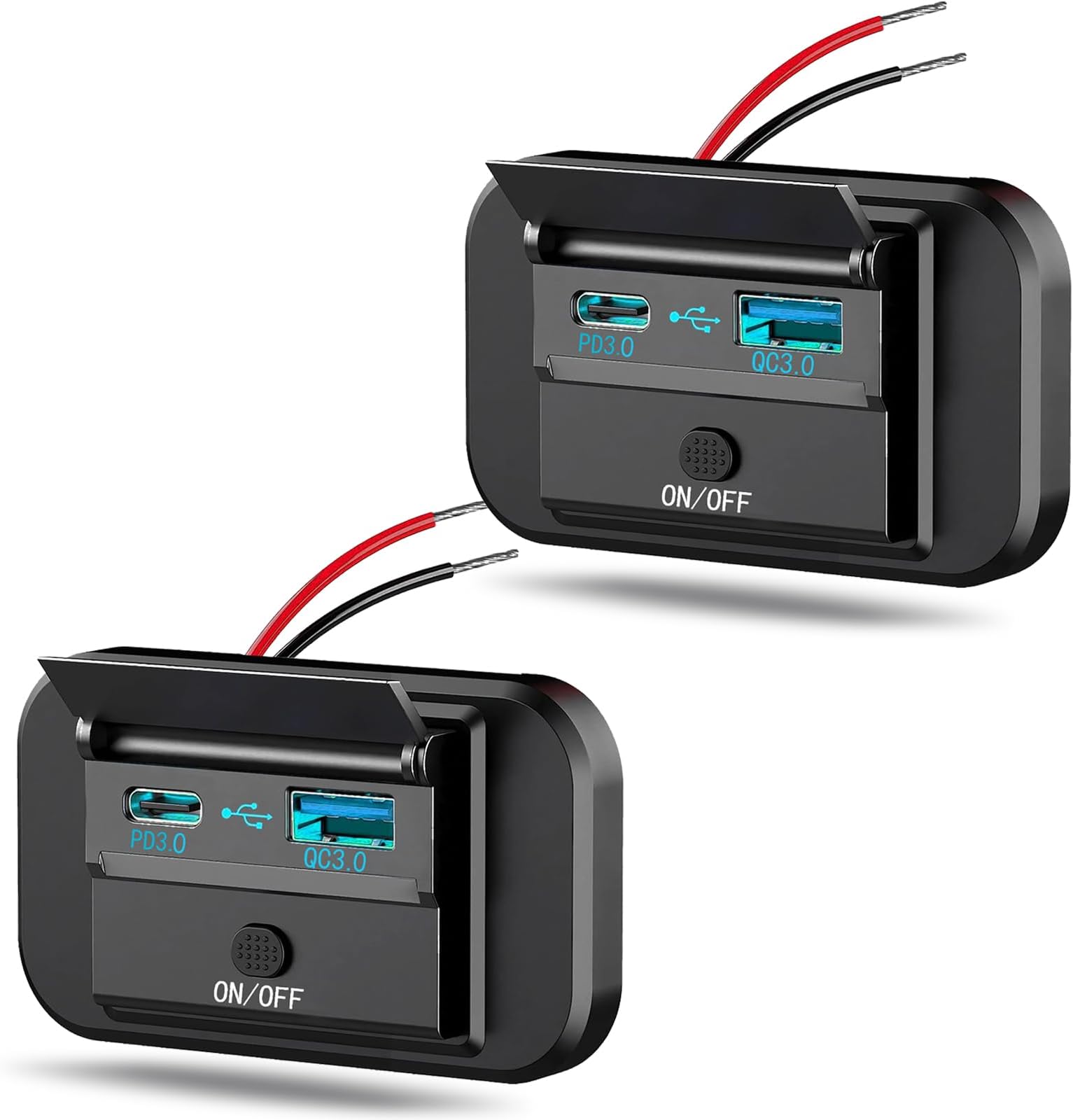 Amazon.com: 2PCS 12V RV USB Outlet with Power Switch, Vadaxx 54W Dual ...