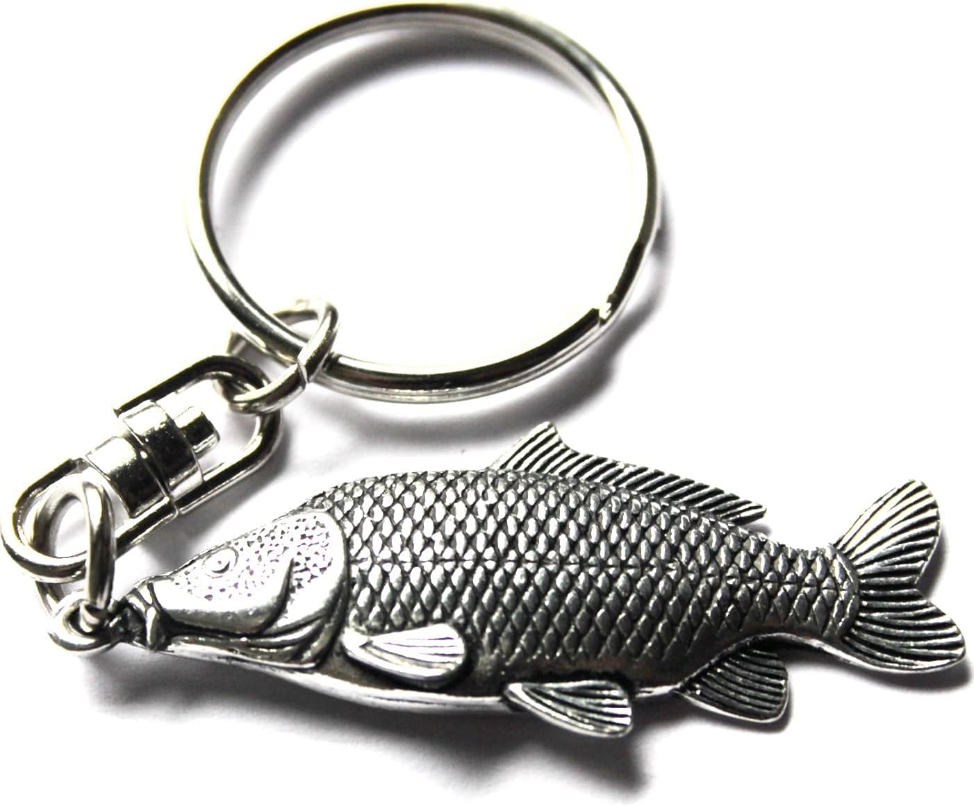 Amazon.com: Common Carp Pewter Keychain with Gift Pouch : Automotive