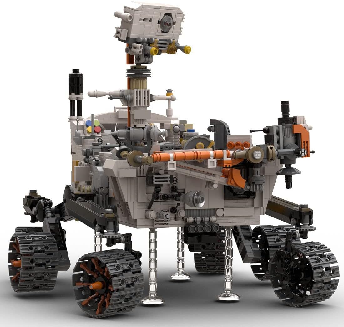 Technic Space Wars Sci-fi NASA Perseverance Mars Rover Model Building ...