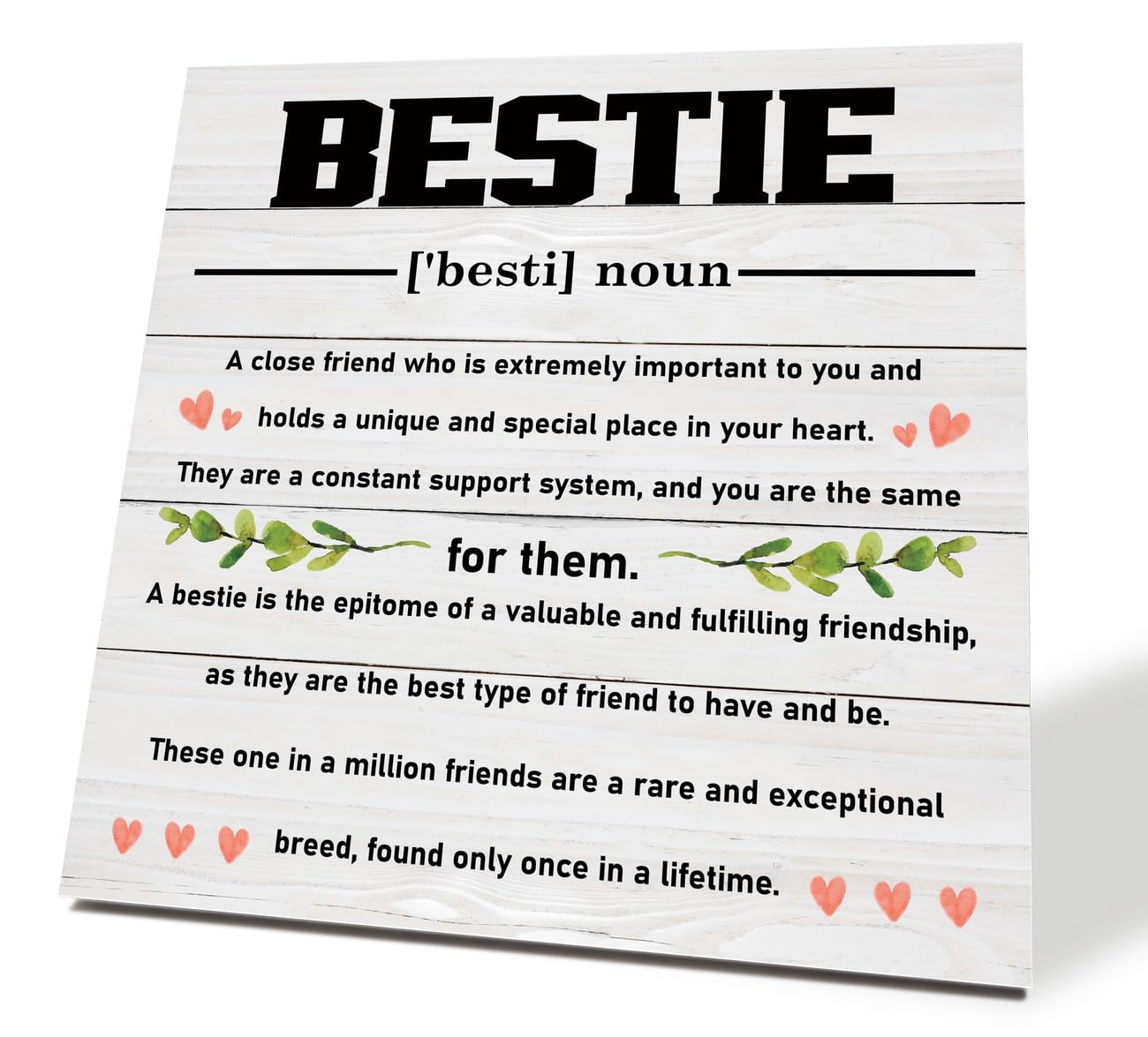 Amazon.com : Friendship Decor Sign, Friend Gifts, Wooden Plaque Sign ...