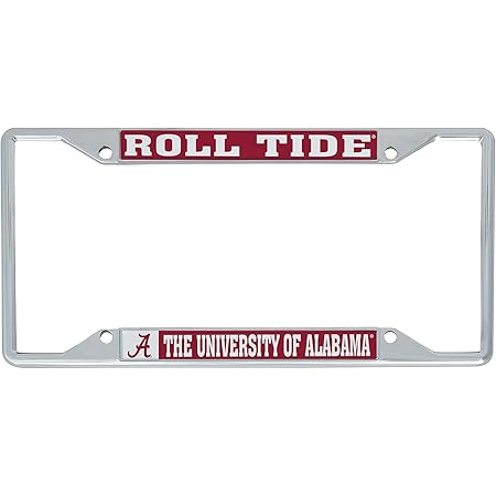 Amazon.com: University of Alabama Bama Crimson Tide Metal License Plate ...