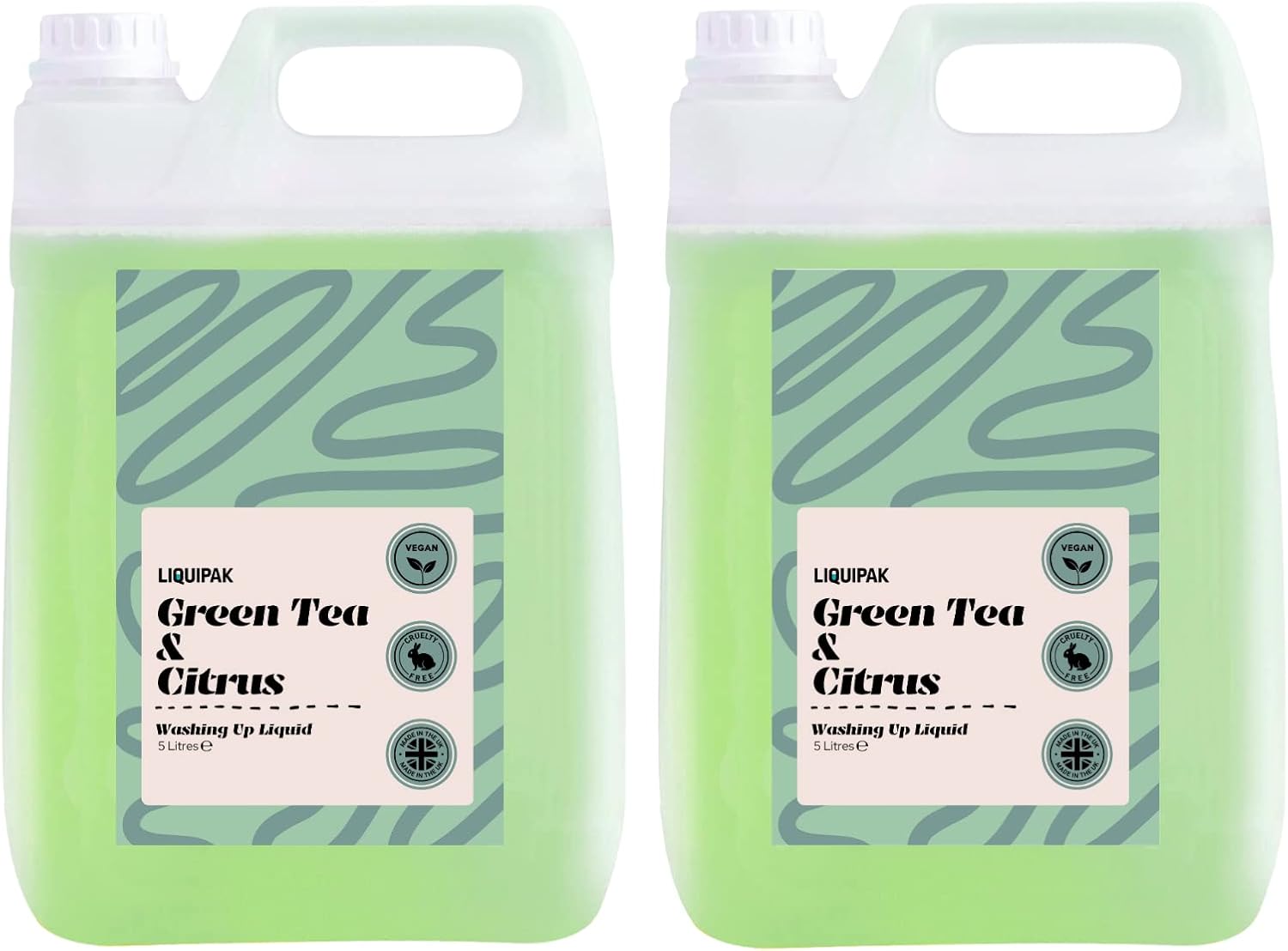 Liquipak Vegan Washing Up Liquid, Refill - Green Tea & Citrus | 100% ...